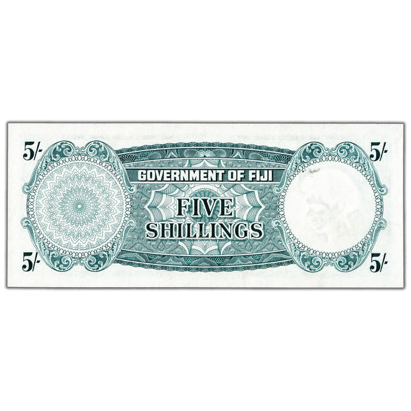 Fiji 1957 5 Five Shillings Note P #51a - Uncirculated - The Toronto ...