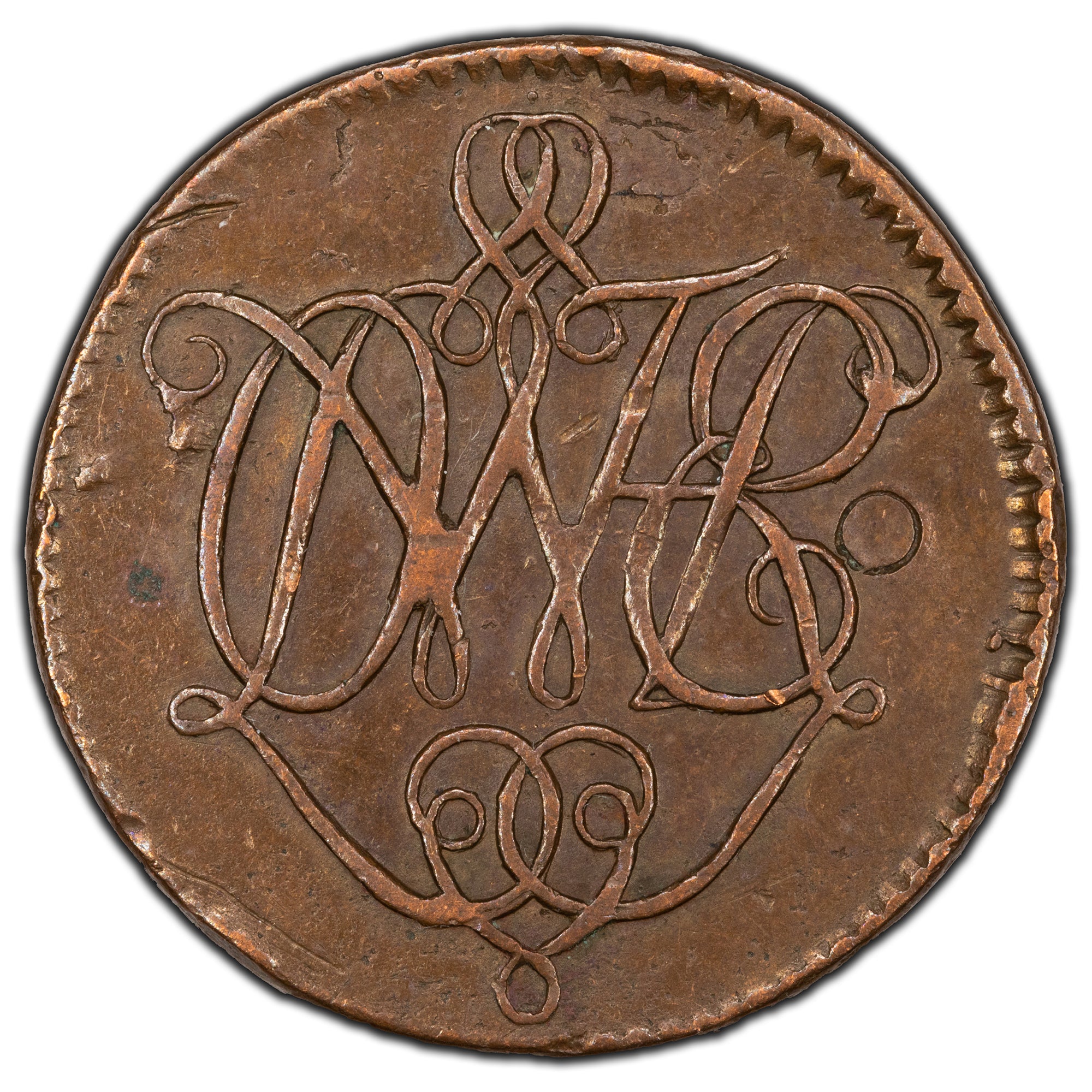 SOLD Great Britain West Cumberland White Haven Colliery Copper Token D ...