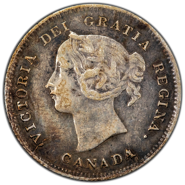 Canada 1870 Raised Rim 5 Cents Silver Coin - Very Fine - The Toronto ...
