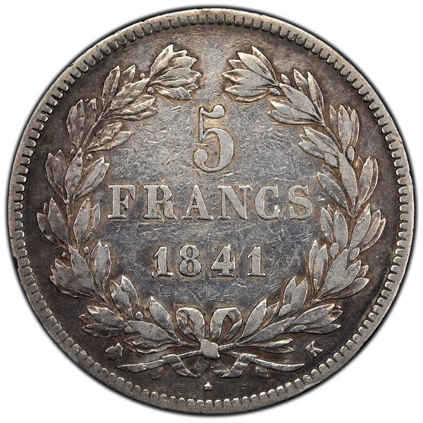 SOLD France 1841 5 Francs Silver Coin - Louis Philippe I - The Toronto ...