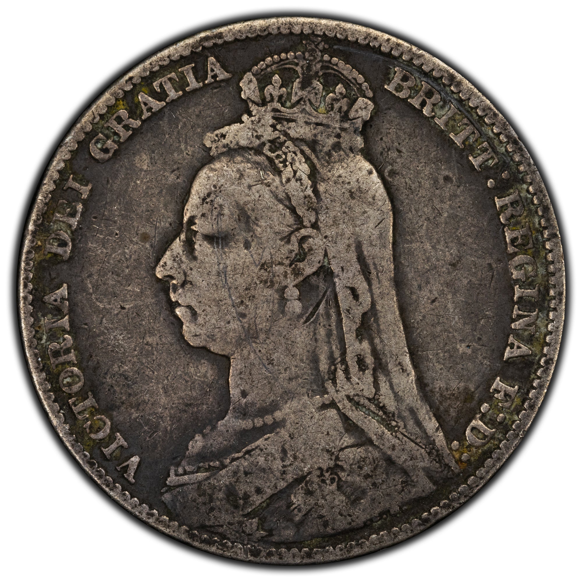 SOLD Great Britain 1890 1 One Shilling Silver Coin - The Toronto Coin Shop