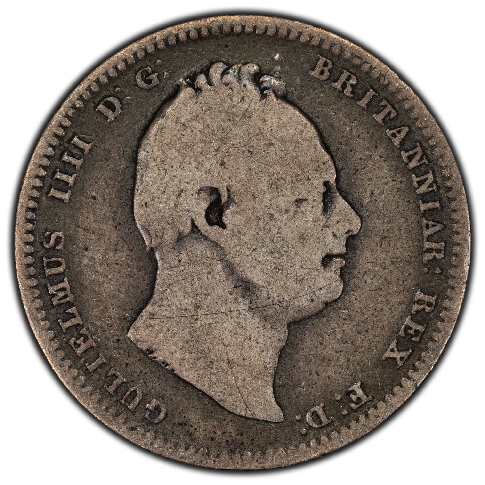 SOLD Great Britain 1834 1 One Shilling Silver Coin - The Toronto Coin Shop