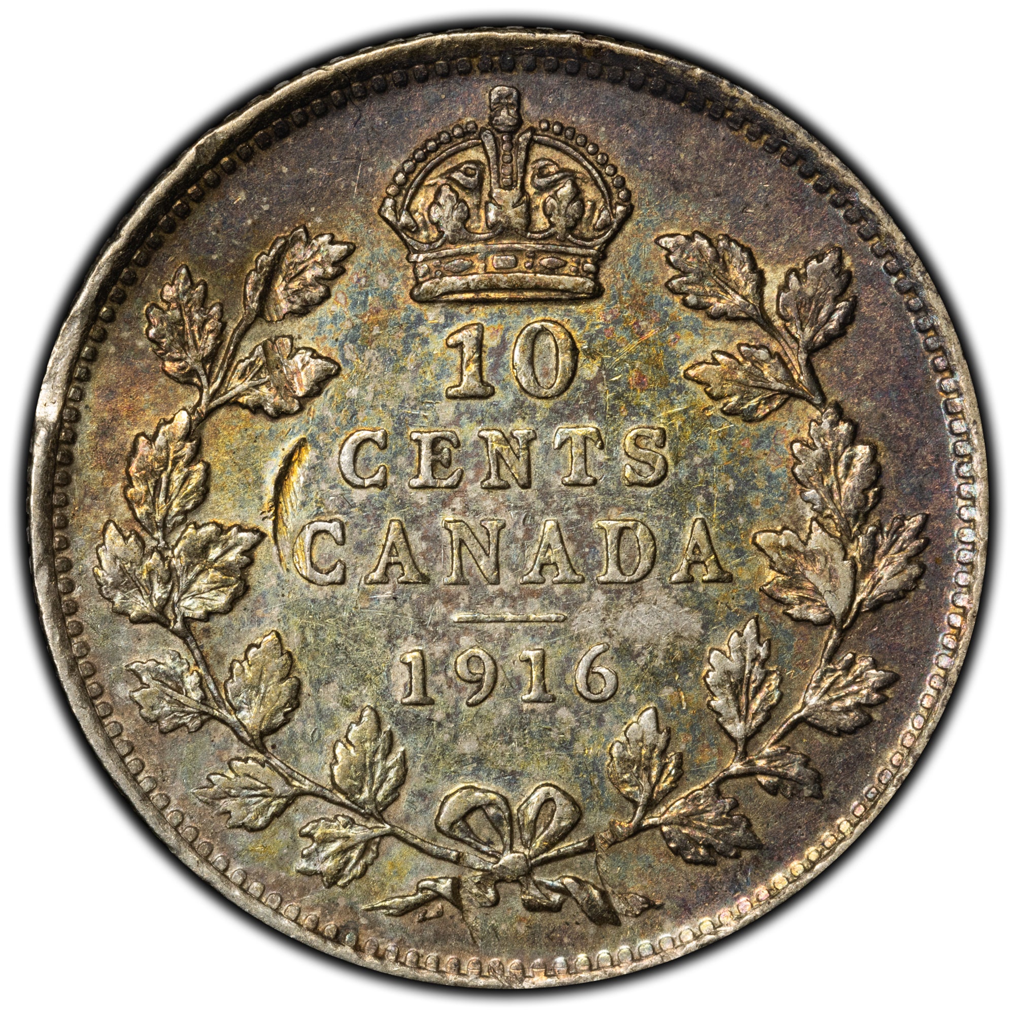 SOLD Canada 1916 10 Cents Dime Silver Coin - The Toronto Coin Shop