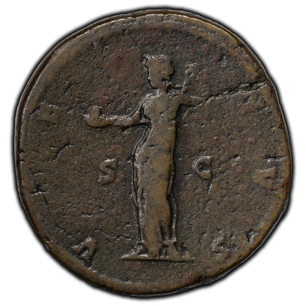 SOLD Ancient Rome Lucilla Wife of Lucius Verus AD 161-169 Sestertius ...
