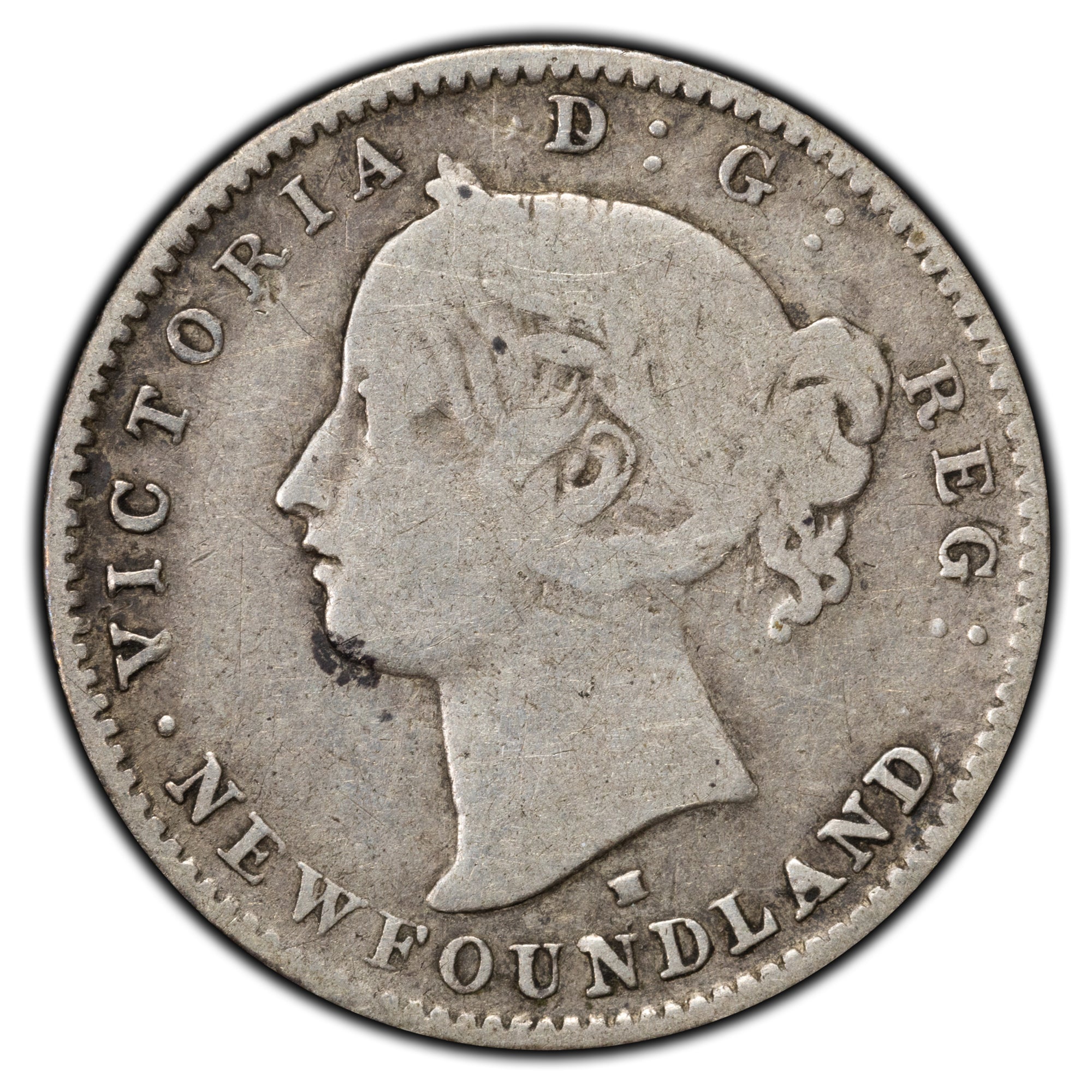 SOLD Newfoundland 1876-H 10 Cents Dime Silver Coin - The Toronto Coin Shop