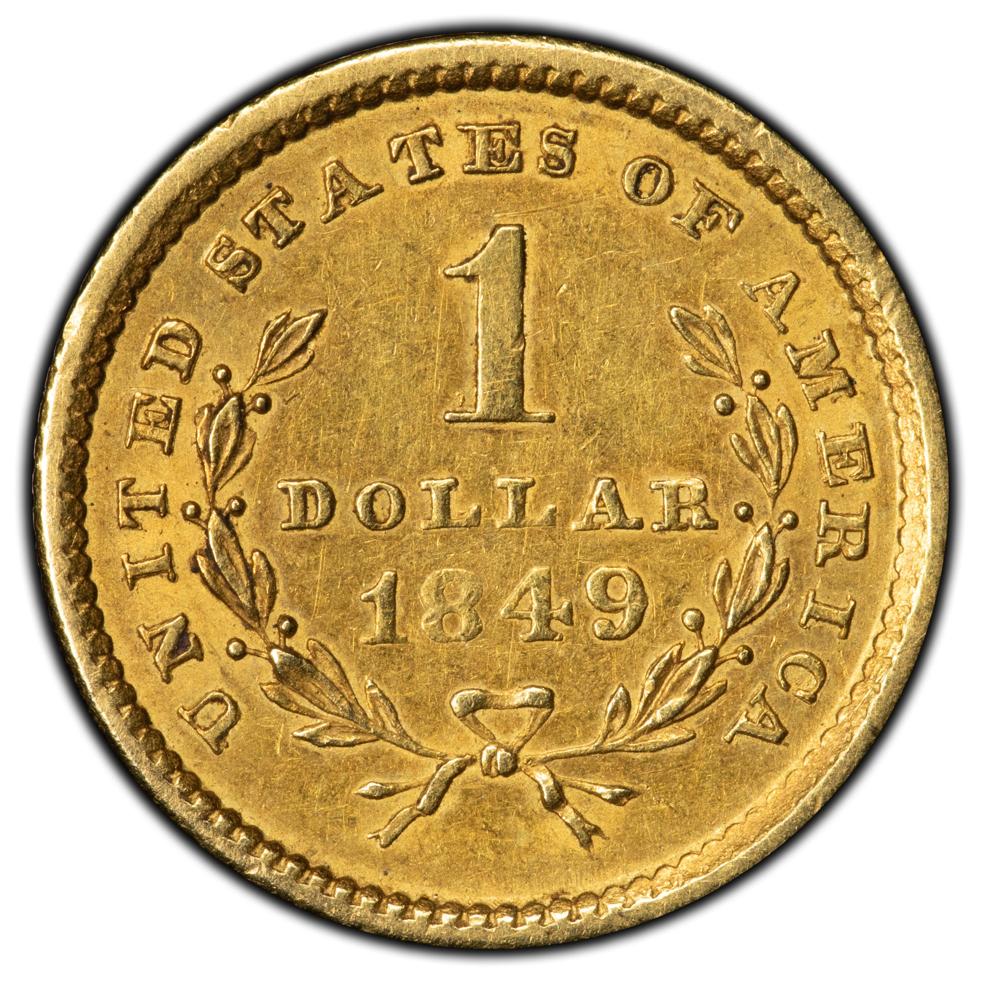 SOLD United States 1849 $1 One Dollar Gold Coin - The Toronto Coin Shop