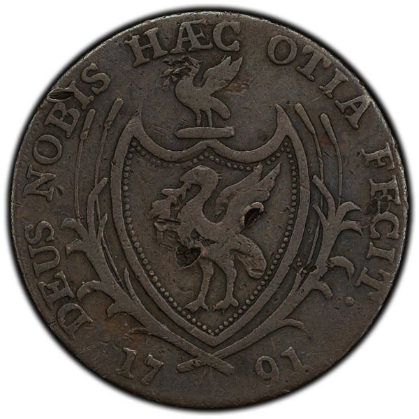 SOLD Great Britain Liverpool 1791 1/2 Half Penny Token Lettered Edge ...
