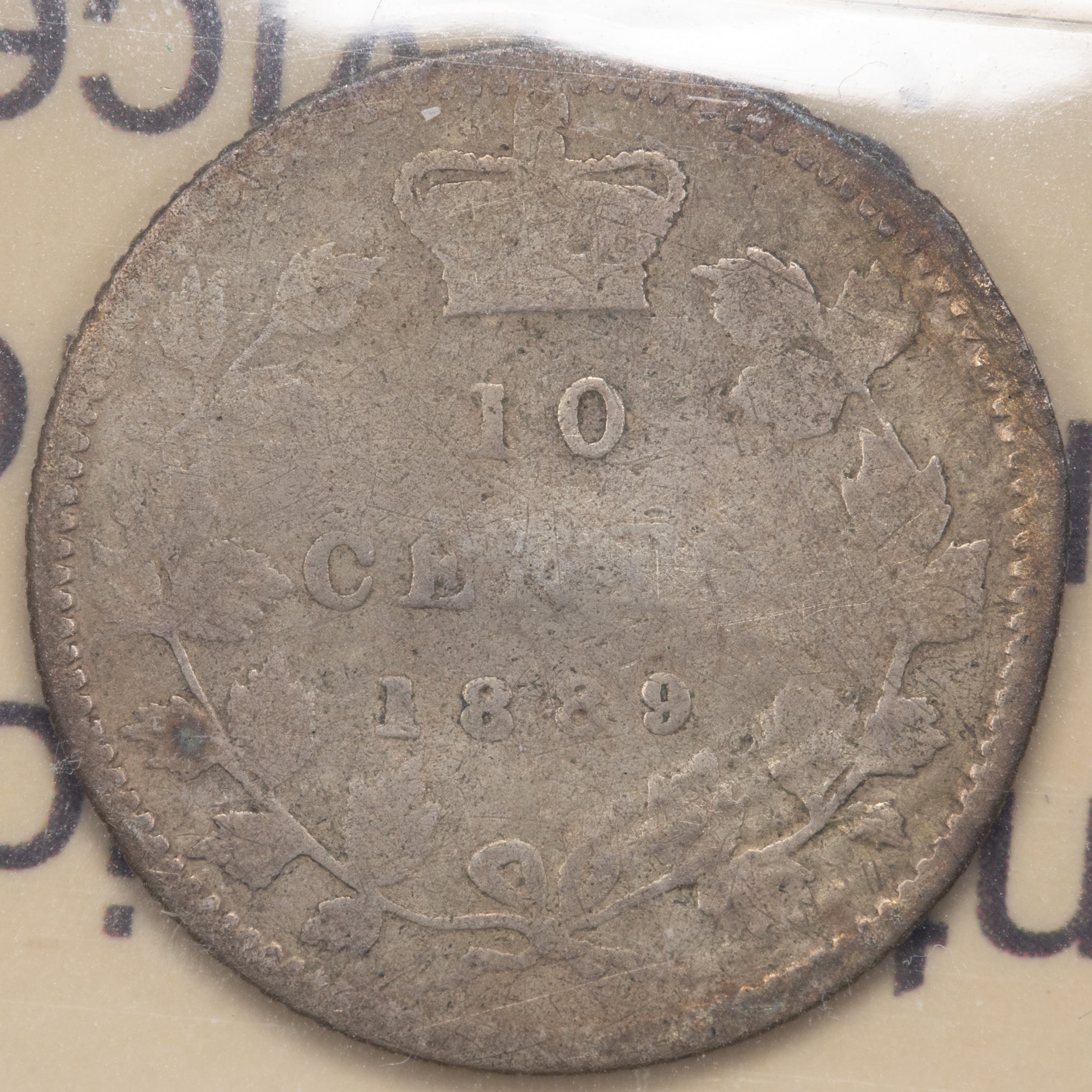 SOLD Canada 1889 10 Cents Dime Silver Coin - ICCS G-4 (bent) - The ...