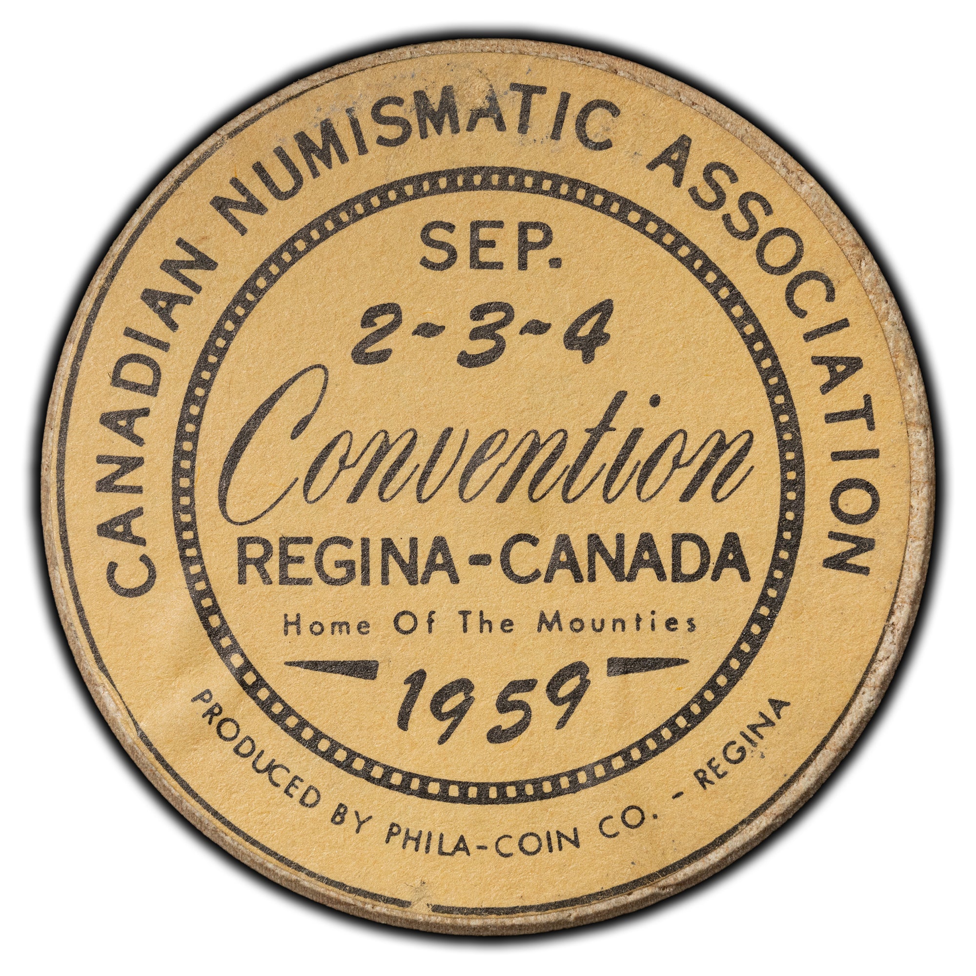 SOLD Canada 1959 CNA Canadian Numismatic Association Wooden Nickel ...