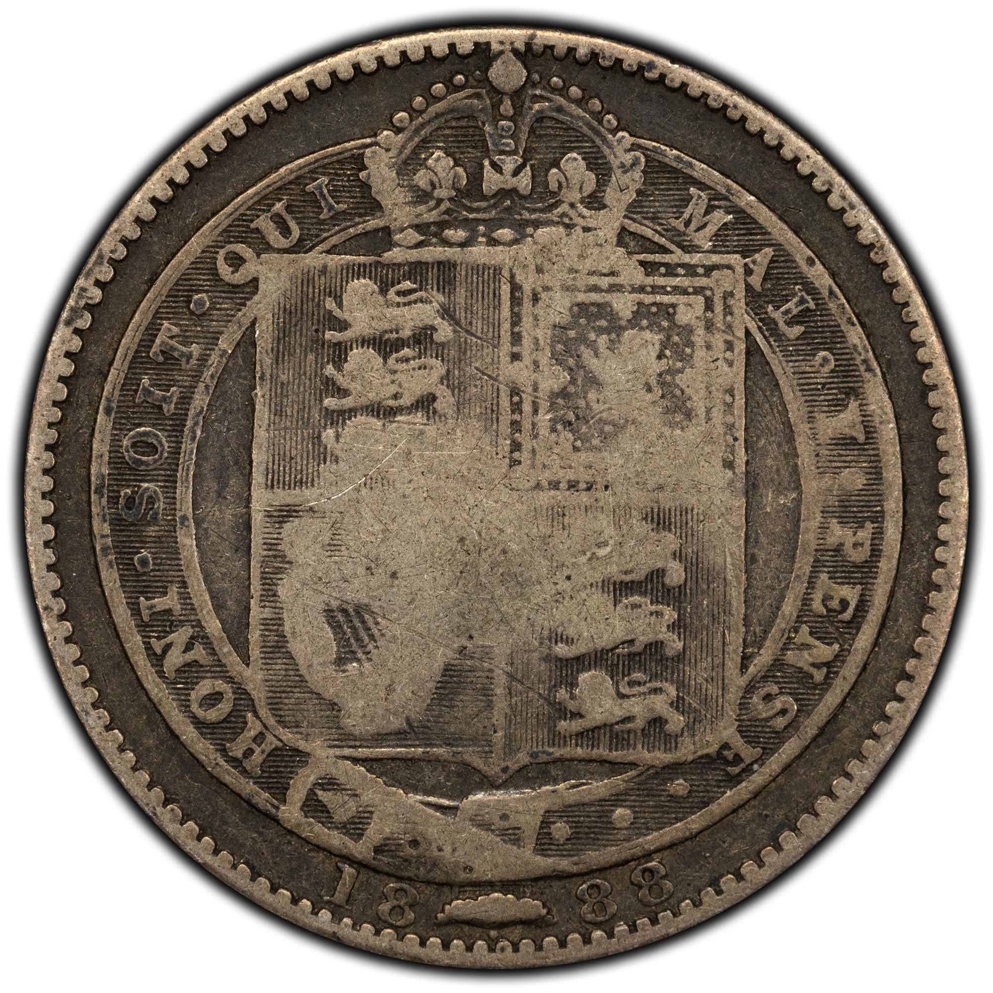 SOLD Great Britain 1888 Shilling Silver Coin - The Toronto Coin Shop