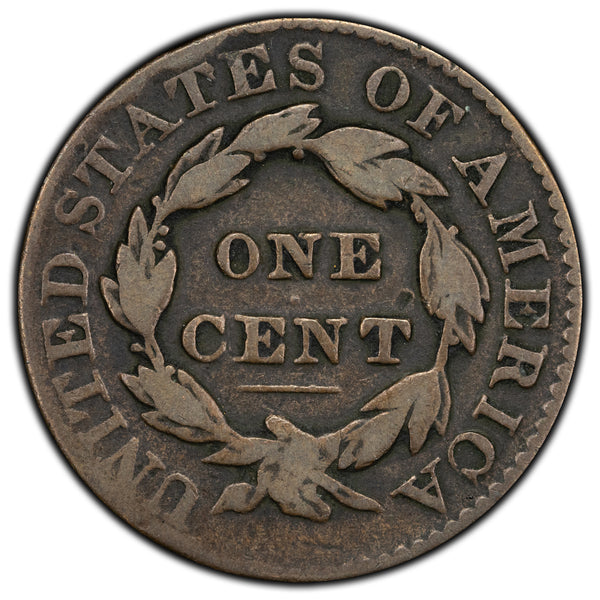 SOLD United States 1831 Large Letters 1 Cent Coronet Head Coin - The ...