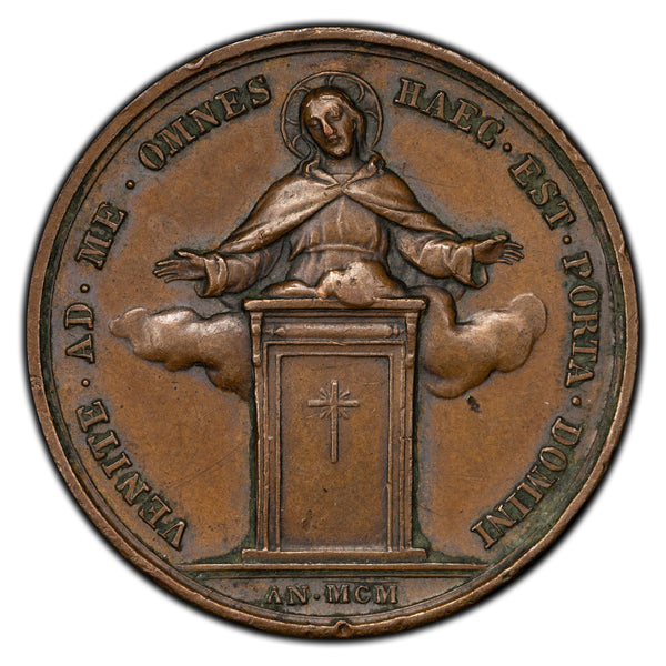 SOLD Italy Papal States Bronze Medallion For 22nd Year of Pope Leo XII ...