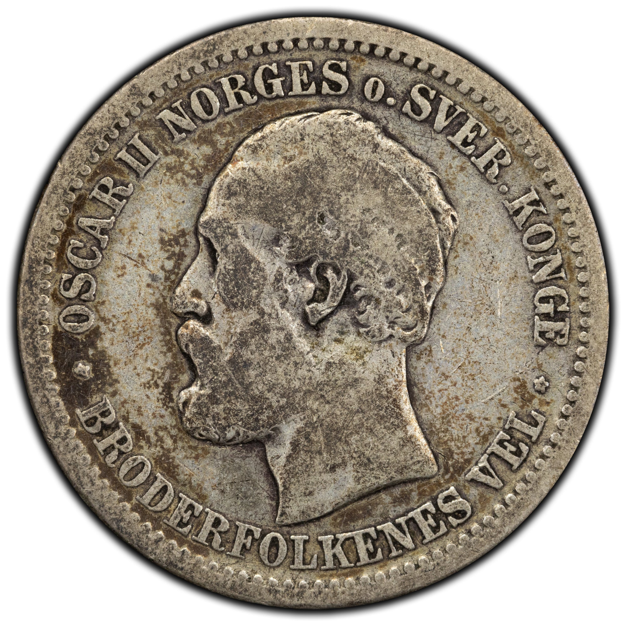 SOLD Norway 1877 1 Krone Silver Coin - The Toronto Coin Shop