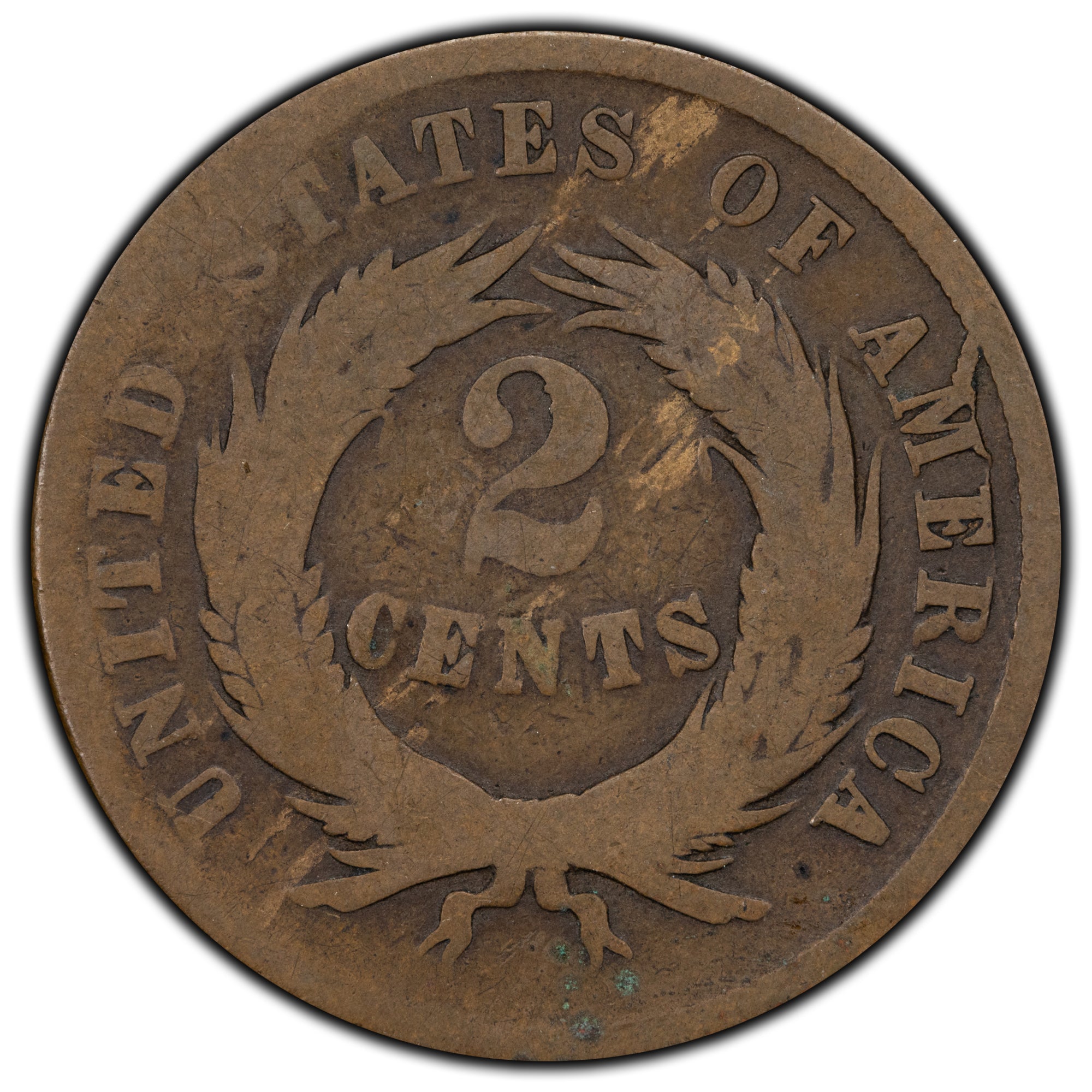 United States 1865 Fancy 5 2 Cents Coin - The Toronto Coin Shop