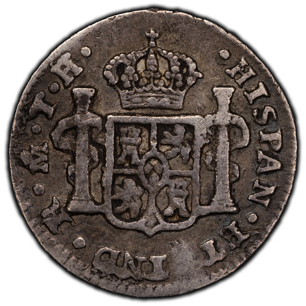 SOLD Mexico 1807 1 Real Silver Coin - Light Bend - The Toronto Coin Shop