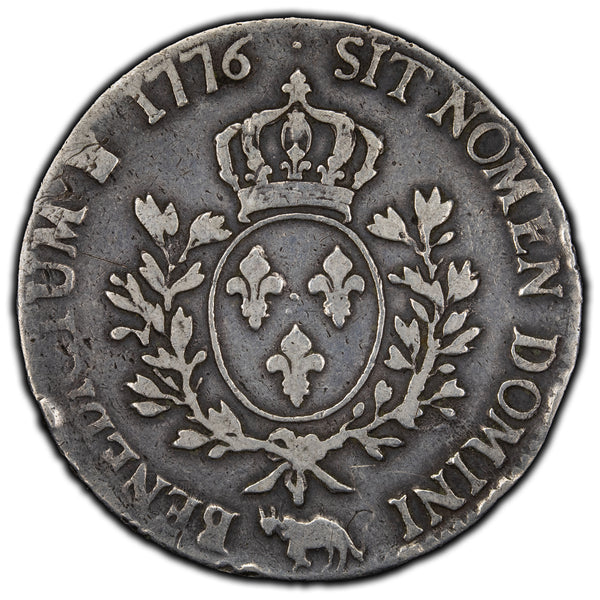 SOLD France 1776 1 Ecu Silver Coin - The Toronto Coin Shop