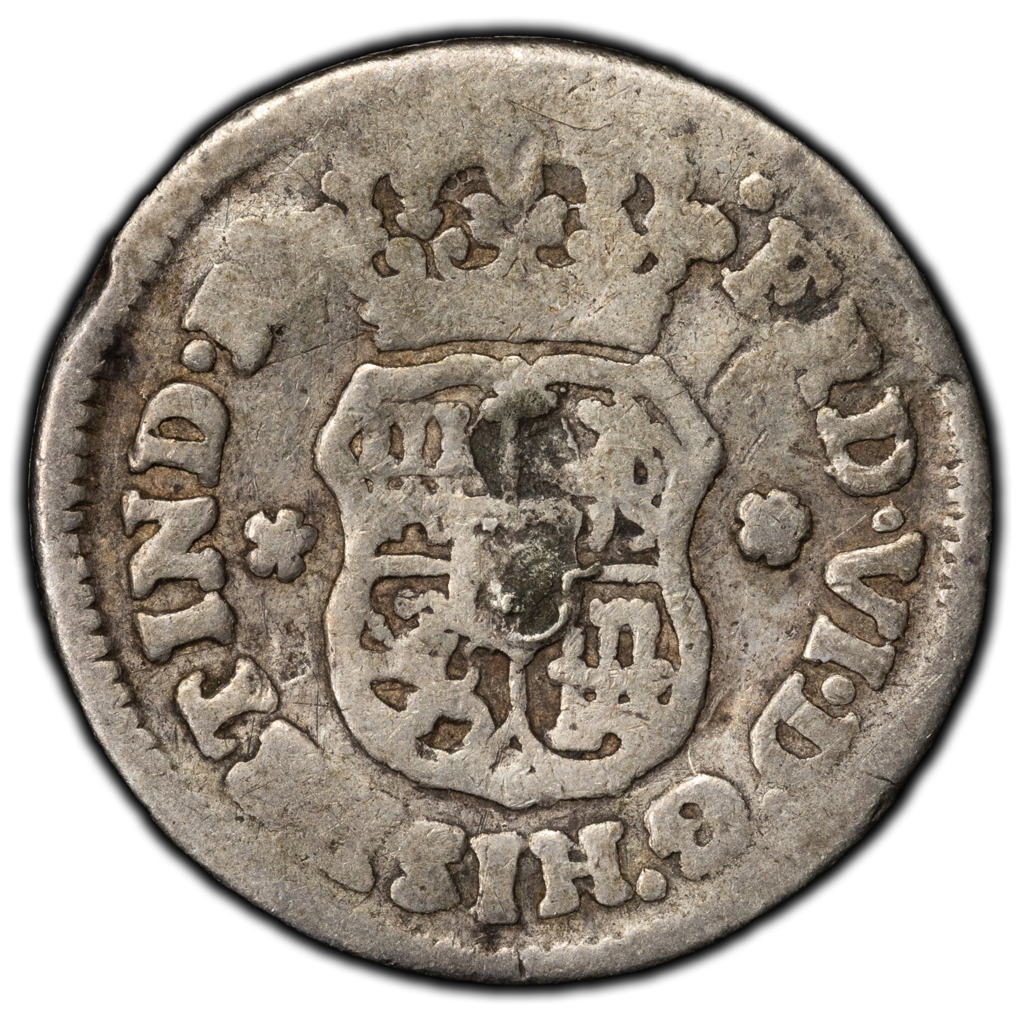 Mexico 1755 1/2 Real Silver Coin - The Toronto Coin Shop