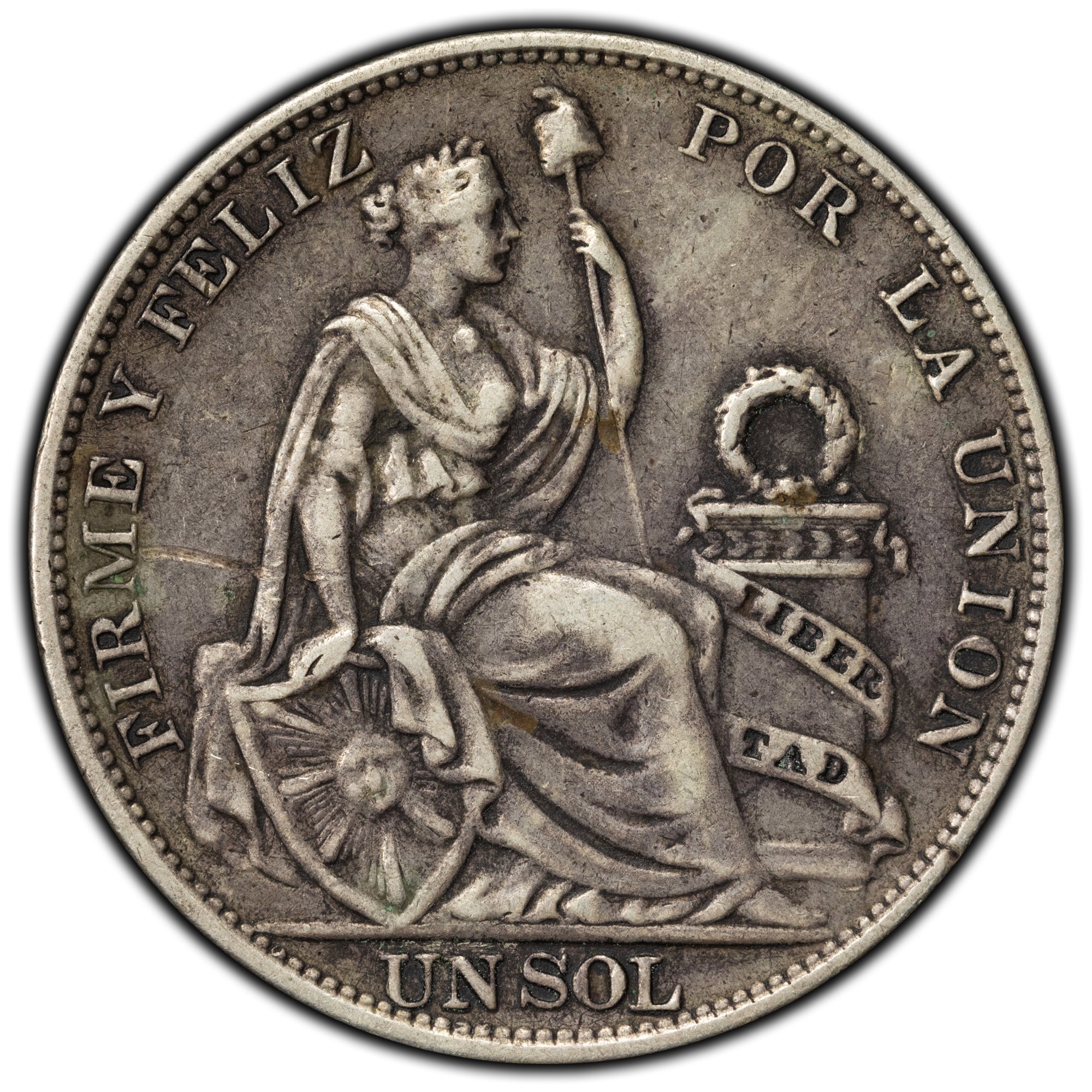 SOLD Peru 1916 1 Sol Silver Coin - The Toronto Coin Shop