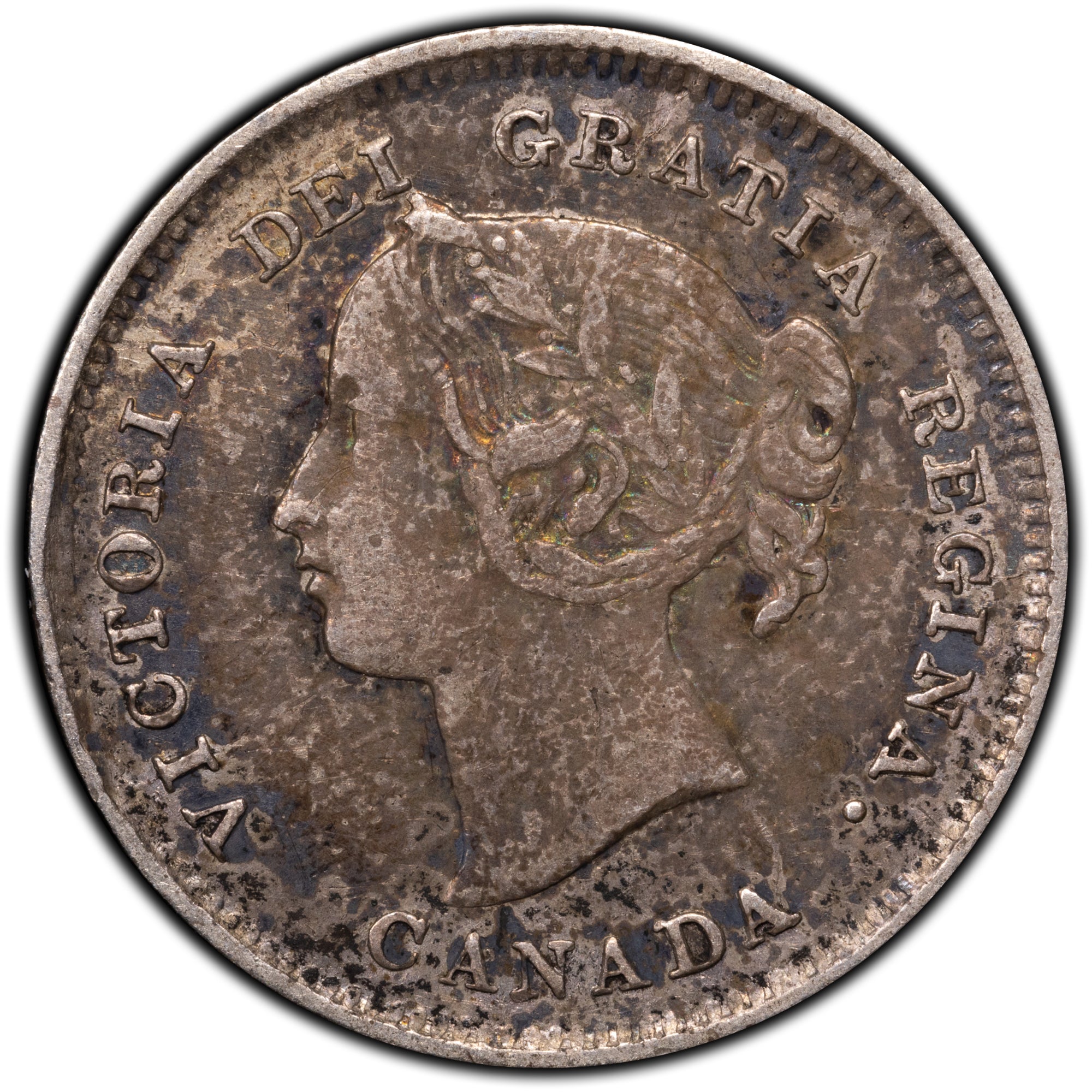 SOLD Canada 1892 Obv 2 5 Cents Silver Coin - The Toronto Coin Shop