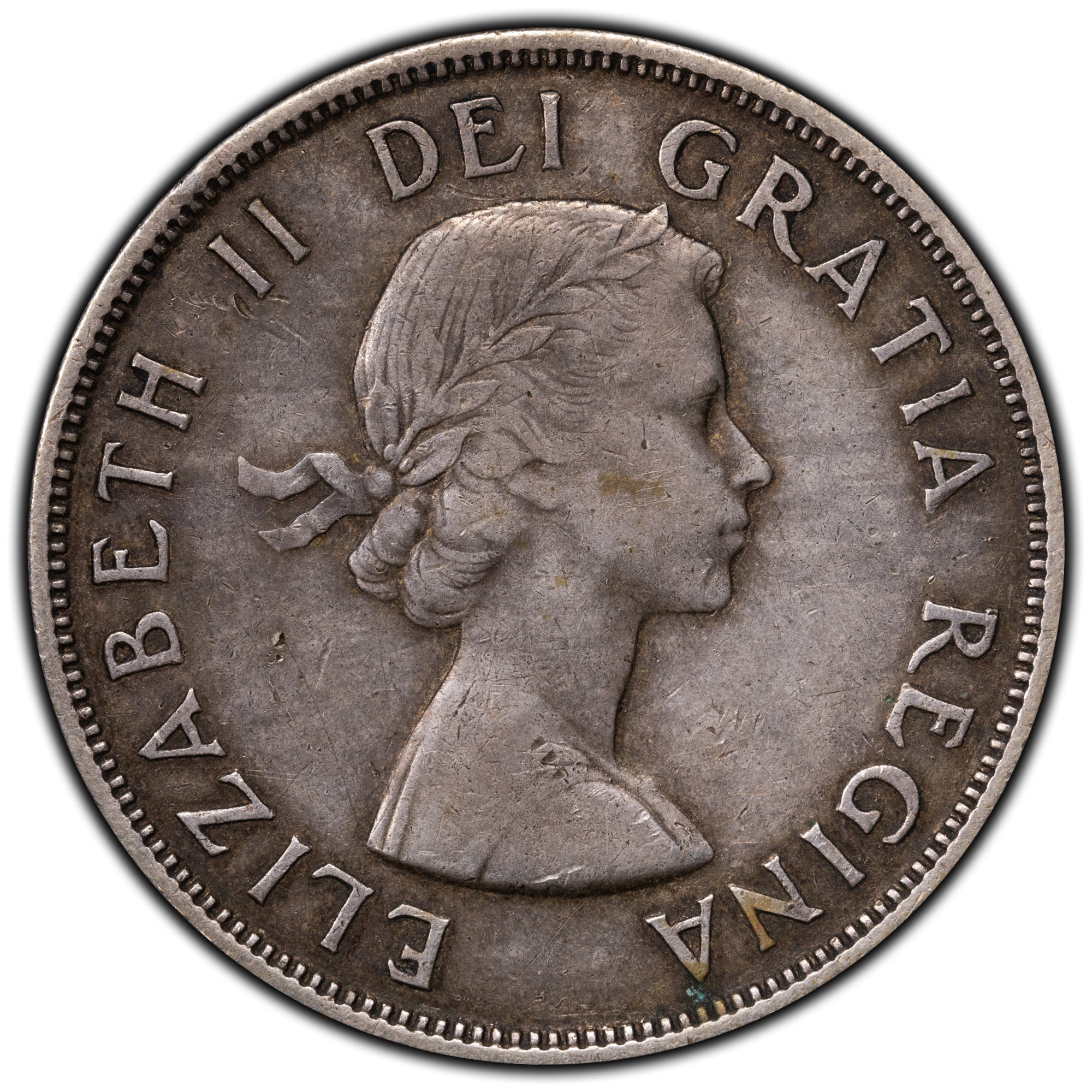 SOLD Canada 1955 Fu Manchu $1 Silver Dollar Coin - The Toronto Coin Shop