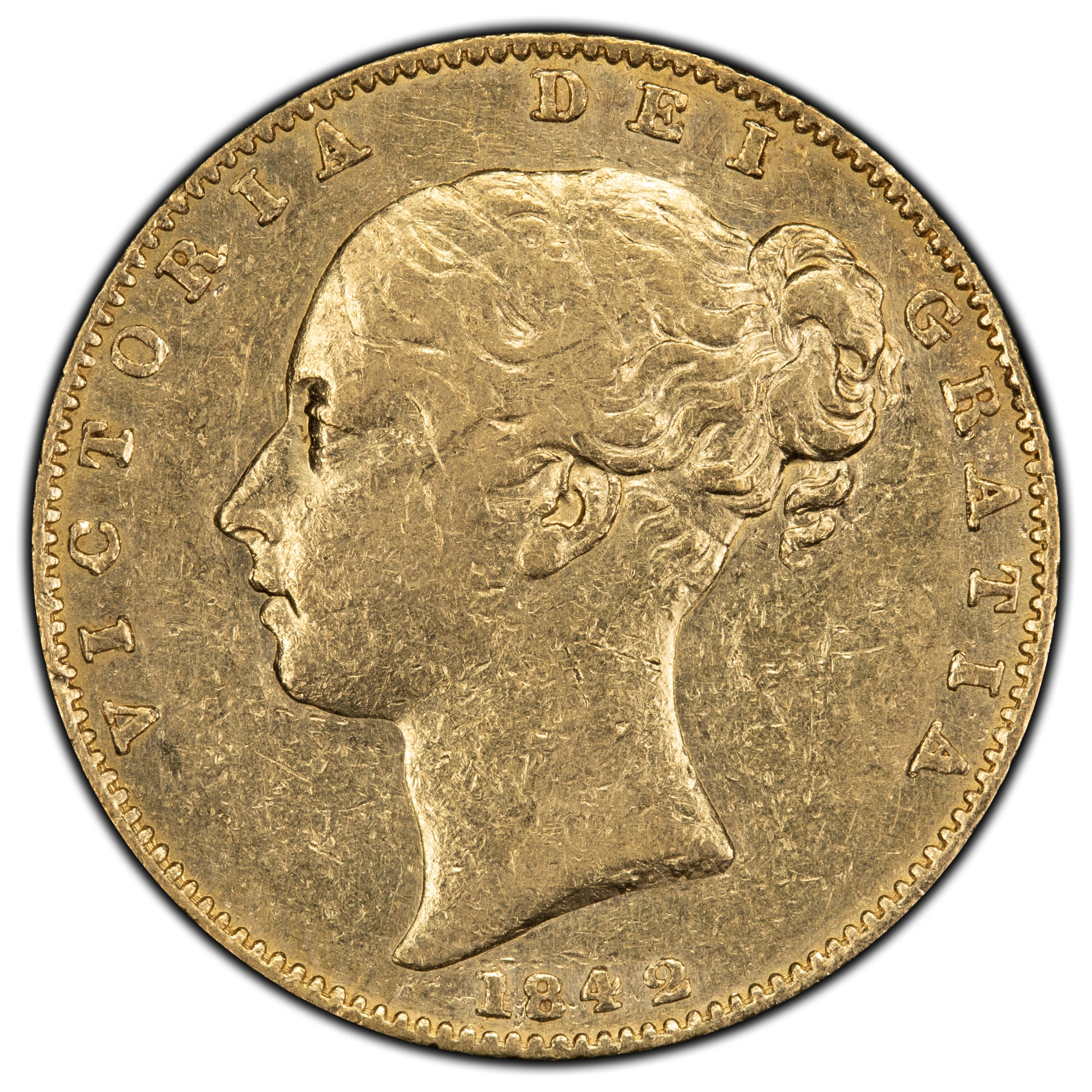 SOLD Great Britain 1842 One Sovereign Gold Coin - The Toronto Coin Shop