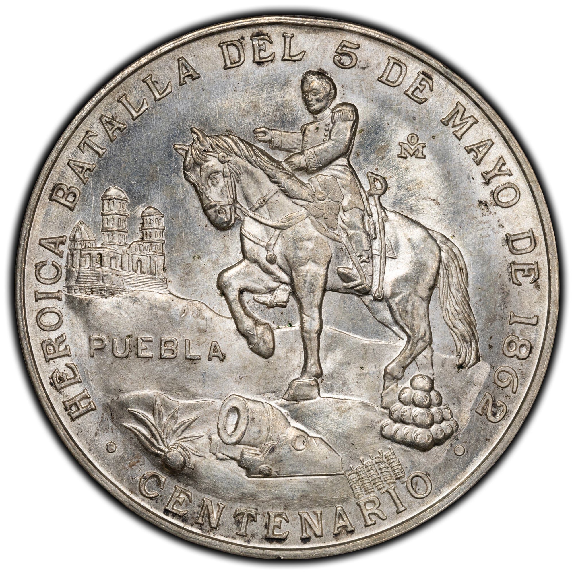 SOLD Mexico 1962 Cinco De Mayo Silver Medal Groove-800a - The Toronto ...