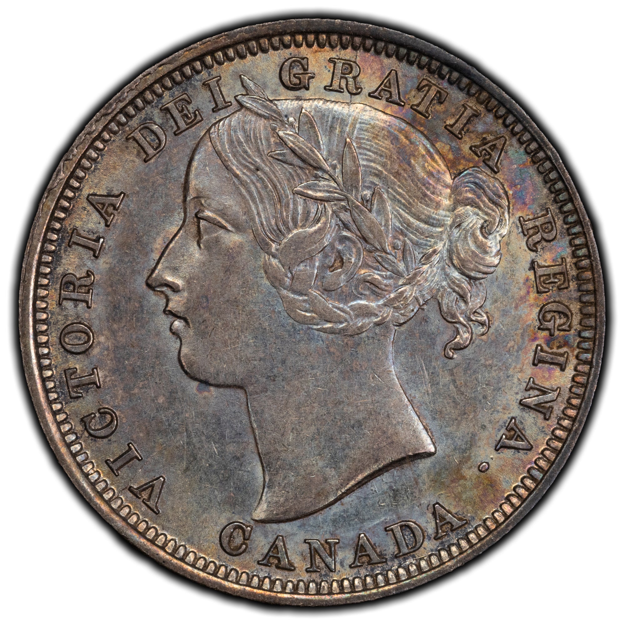 SOLD Canada 1858 20 Cents Silver Coin - One Year Type - AU - The Toronto Coin Shop