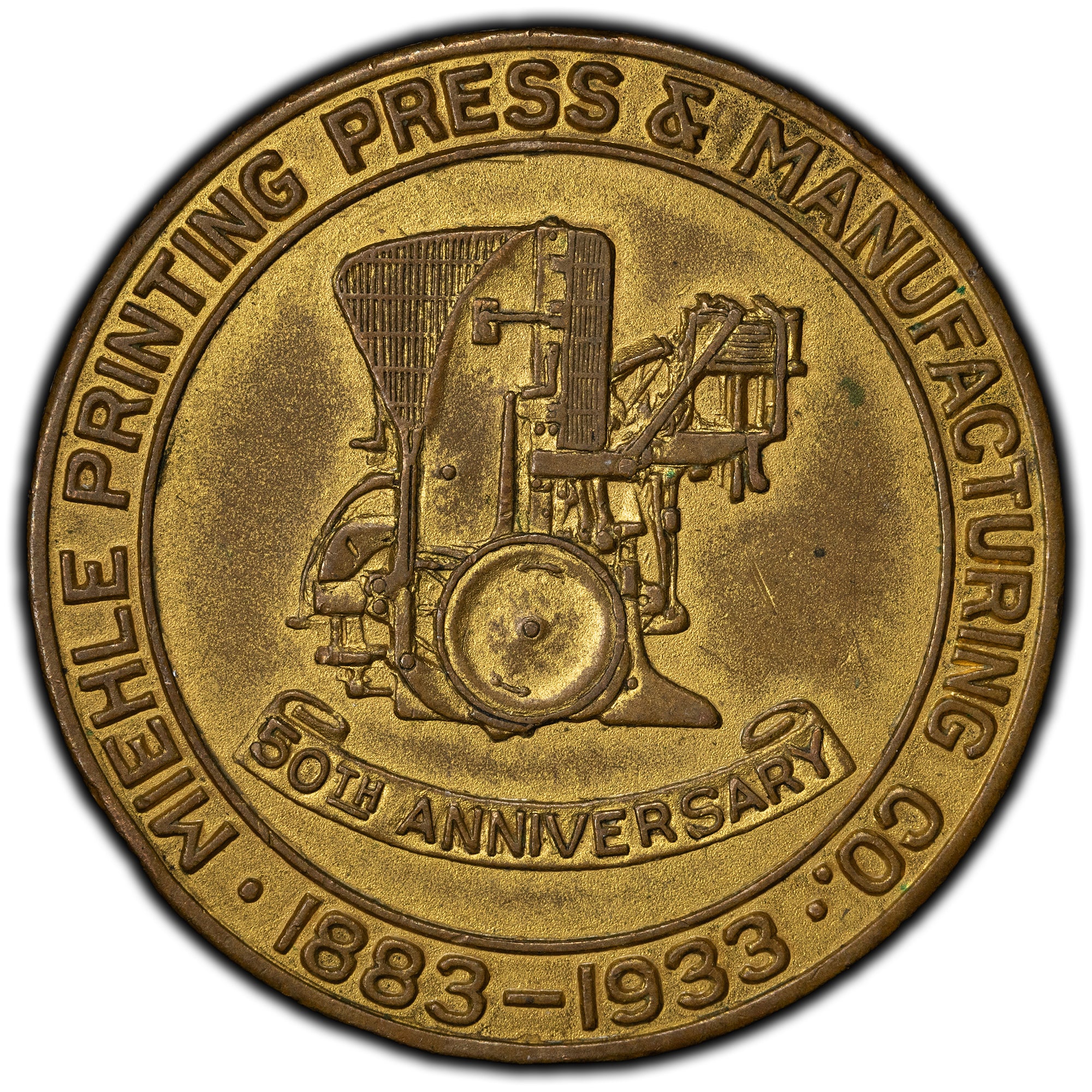 SOLD United States 1933 Chicago Miehle Printing Press Medal - The ...