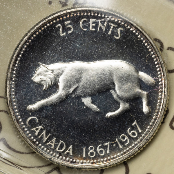 SOLD Canada 1967 25 Cents Quarter Silver Coin - ICCS SP-66 UHC - The ...