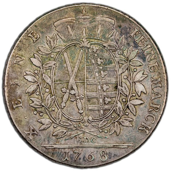 German States Saxony 1768 Coventionsthaler Silver Coin KM #983 - The ...