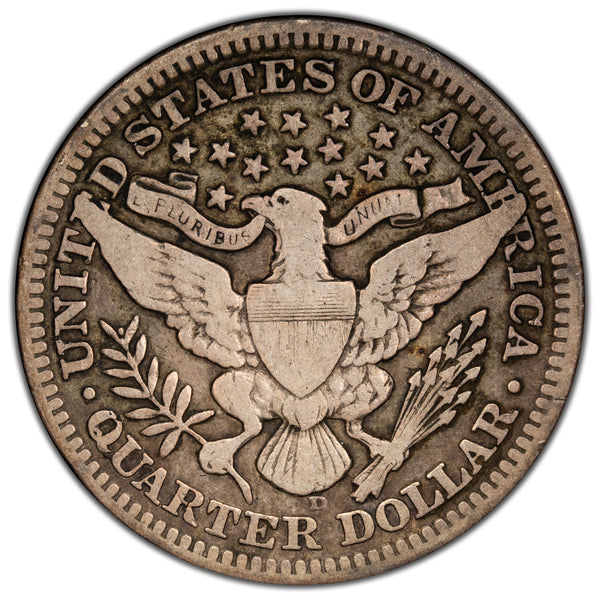 SOLD United States 1916-D 25 Cents Barber Quarter Silver Coin - The ...