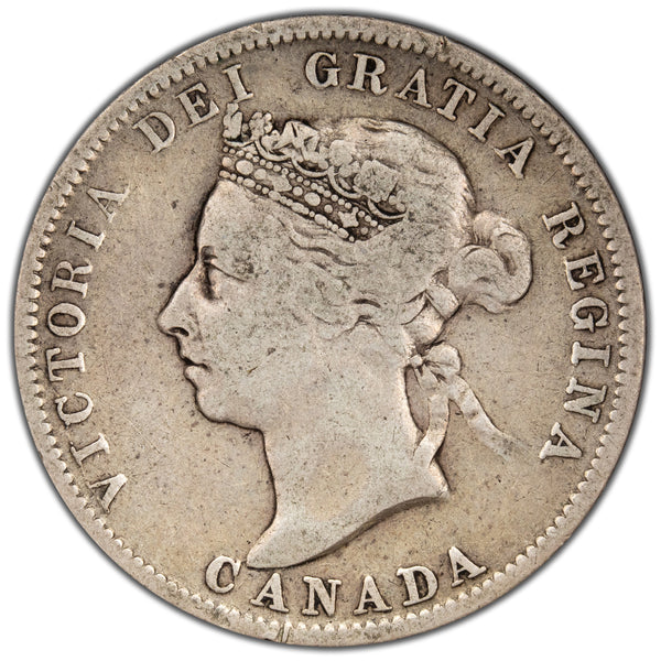 Canada 1900 25 Cents Quarter Silver Coin - Fine - The Toronto Coin Shop