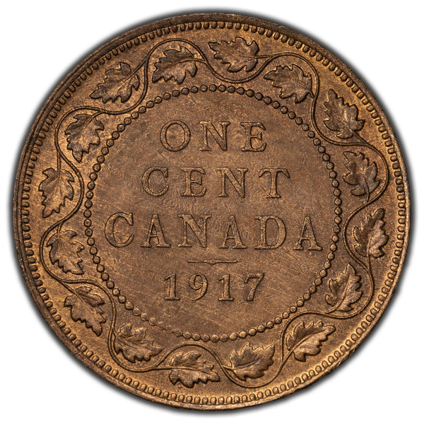 SOLD Canada 1917 1 Large Cent Coin - AU - The Toronto Coin Shop