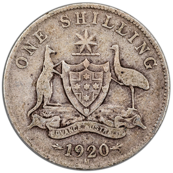 SOLD Australia 1920 One Shilling Silver Coin - The Toronto Coin Shop