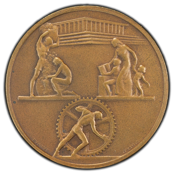 Israel 1966 Edmond de Rothschild Bronze Medal 59mm - The Toronto Coin Shop