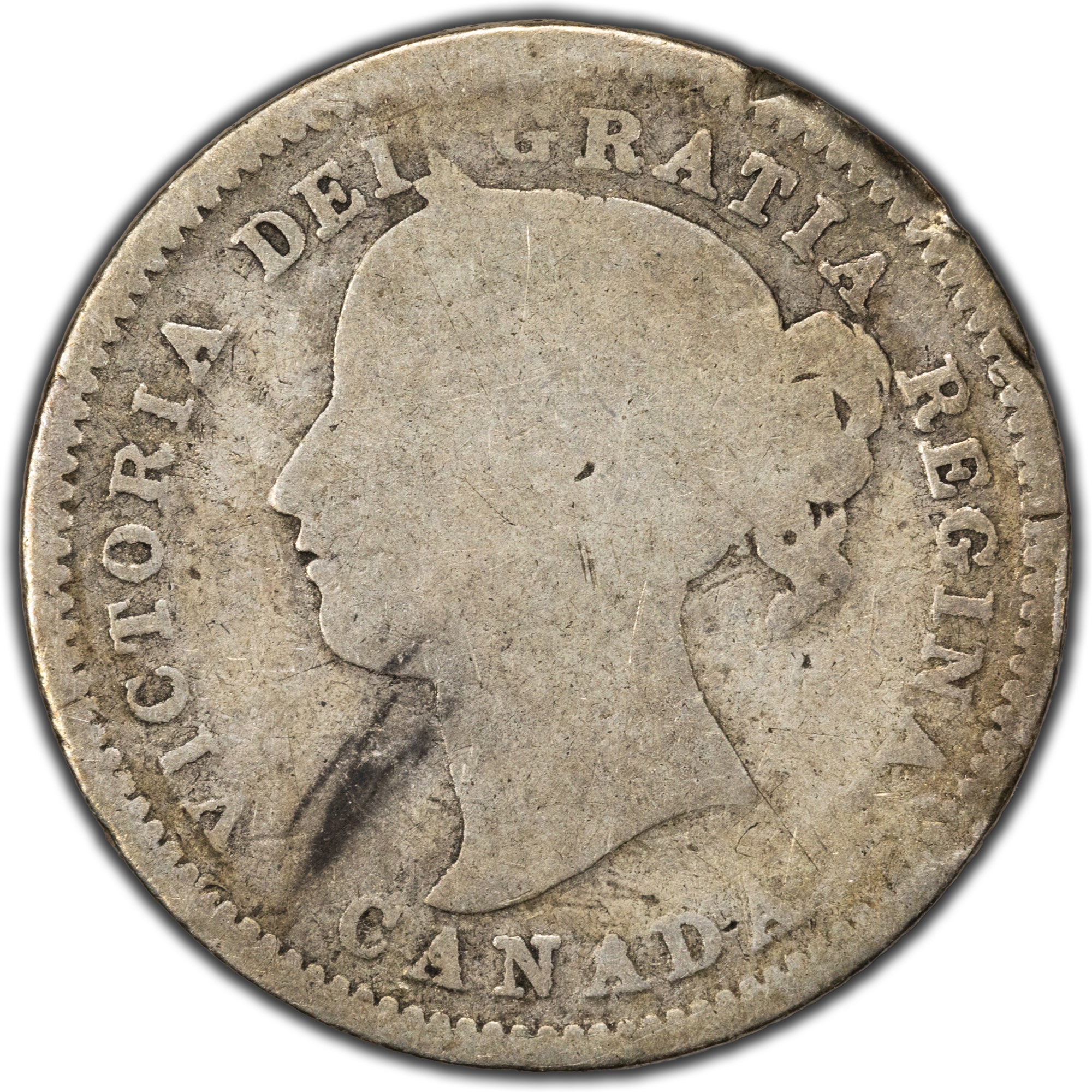 SOLD Canada 1858 10 Cents Dime Silver Coin - First Year of Issue - Fil - The Toronto Coin Shop