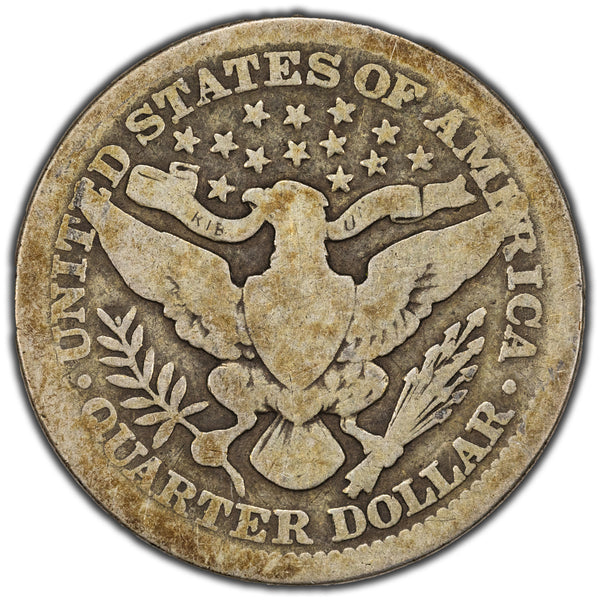 SOLD United States 1914 25 Cents Barber Quarter Silver Coin - The ...