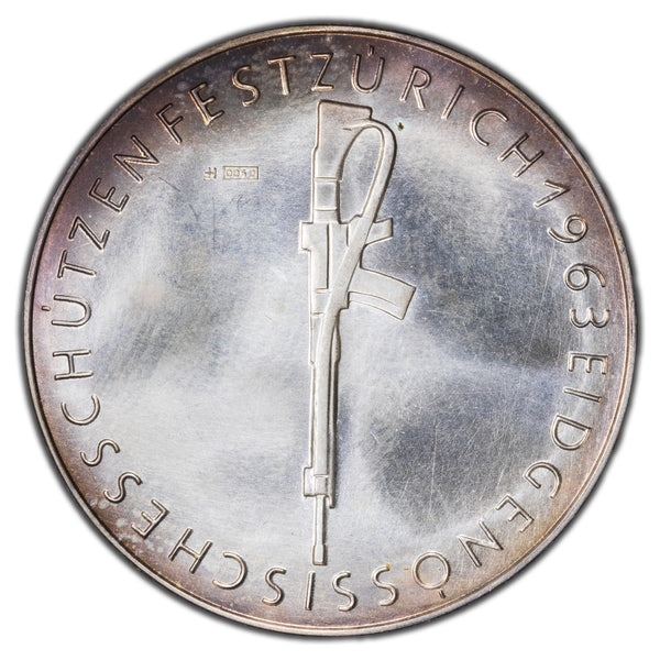 SOLD Switzerland 1963 Zurich Shooting Festival Silver Medal 33mm - The ...