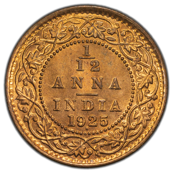 SOLD India 1925 1/12 Anna Coin KM #509 - The Toronto Coin Shop