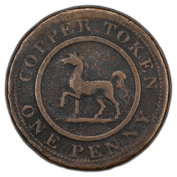 SOLD Great Britain Birmingham & South Wales 1812 One Penny Copper Toke ...