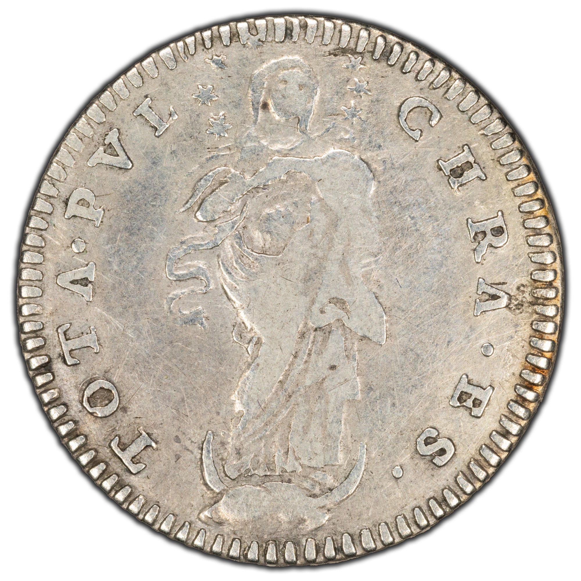 SOLD Italy Papal States 1752 (XIII) One Grosso Silver Coin KM #969 ...