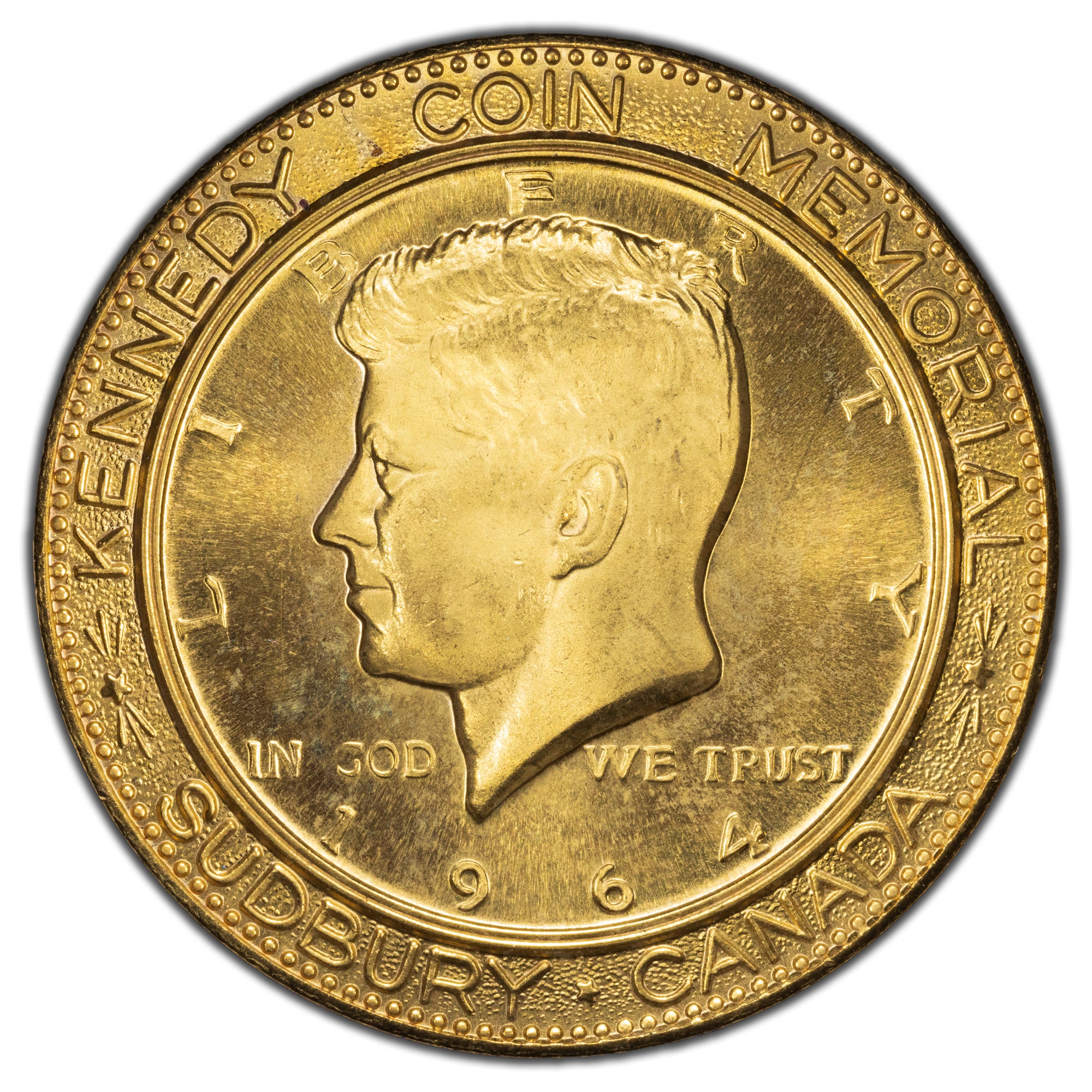SOLD Canada 1964 Sudbury Kennedy Coin Memorial Half Dollar Medal - The ...