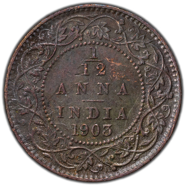 SOLD India 1903 1/12 Anna Coin KM #497 - The Toronto Coin Shop
