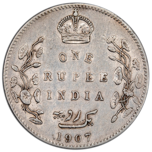 SOLD India 1907 One Rupee Silver Coin - The Toronto Coin Shop