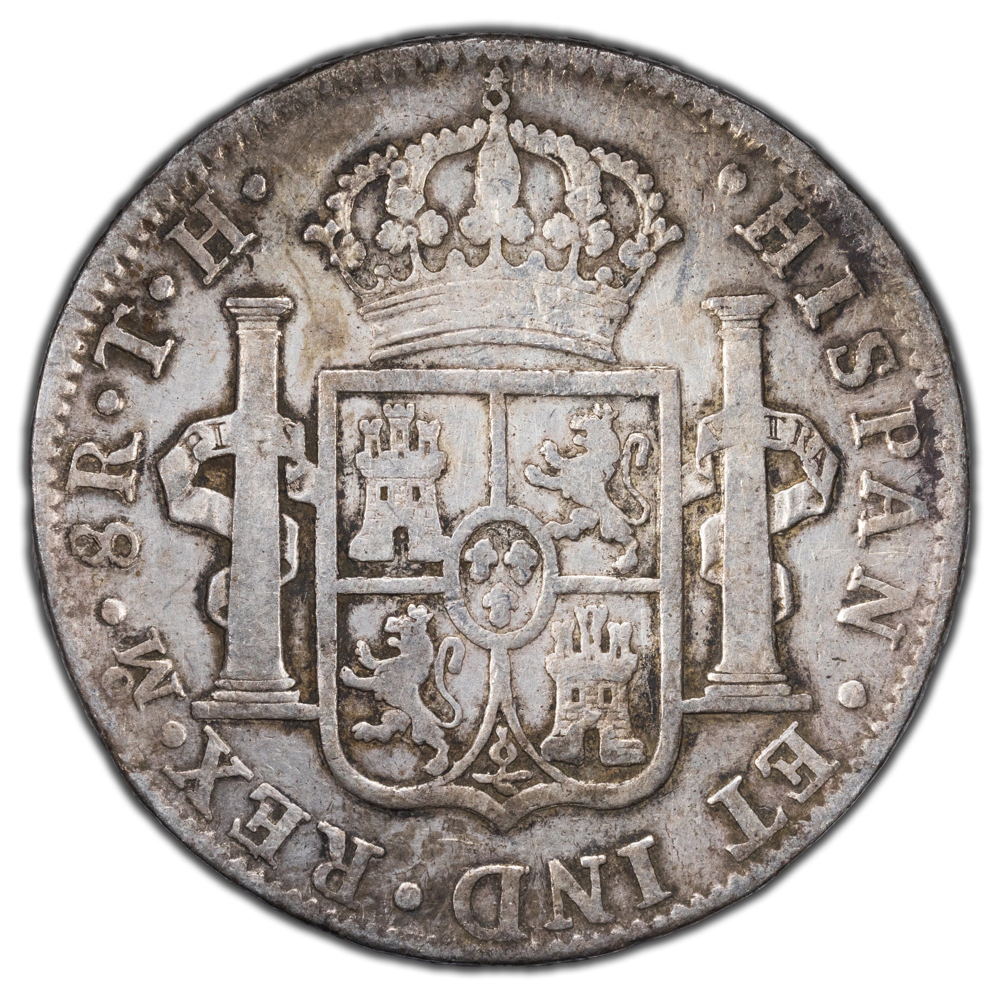 SOLD Mexico 1809 Mo-TH 8 Reales Silver Coin KM #110 - Chopmark - The ...