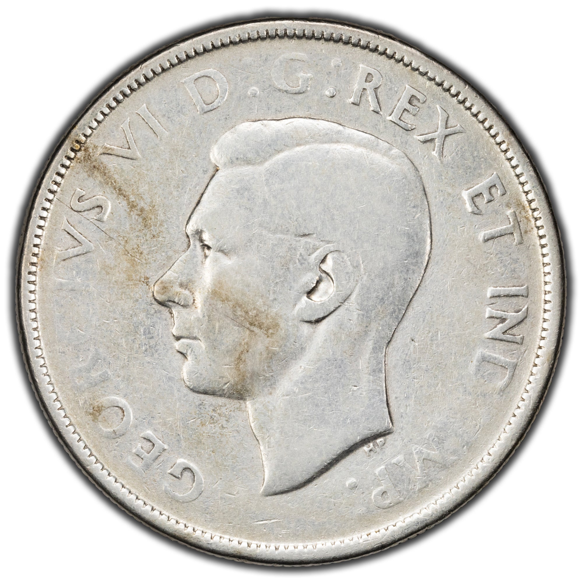 SOLD Canada 1946 $1 Dollar Silver Coin - Cleaned - The Toronto Coin Shop