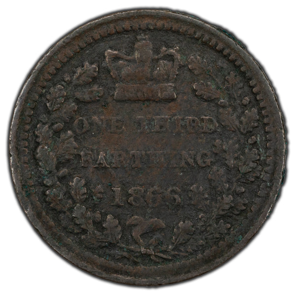 SOLD Great Britain 1866 1/3 Farthing Coin KM #750 - Heavy Corrosion ...