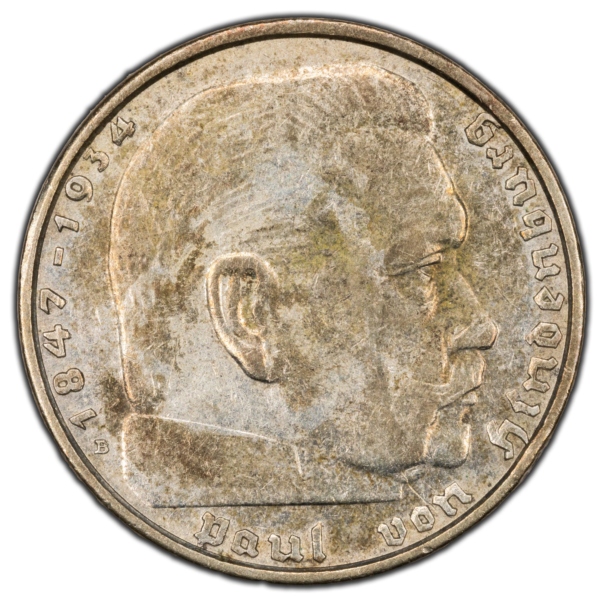 SOLD Germany 1938-B 2 Mark Silver Coin KM #93 - The Toronto Coin Shop