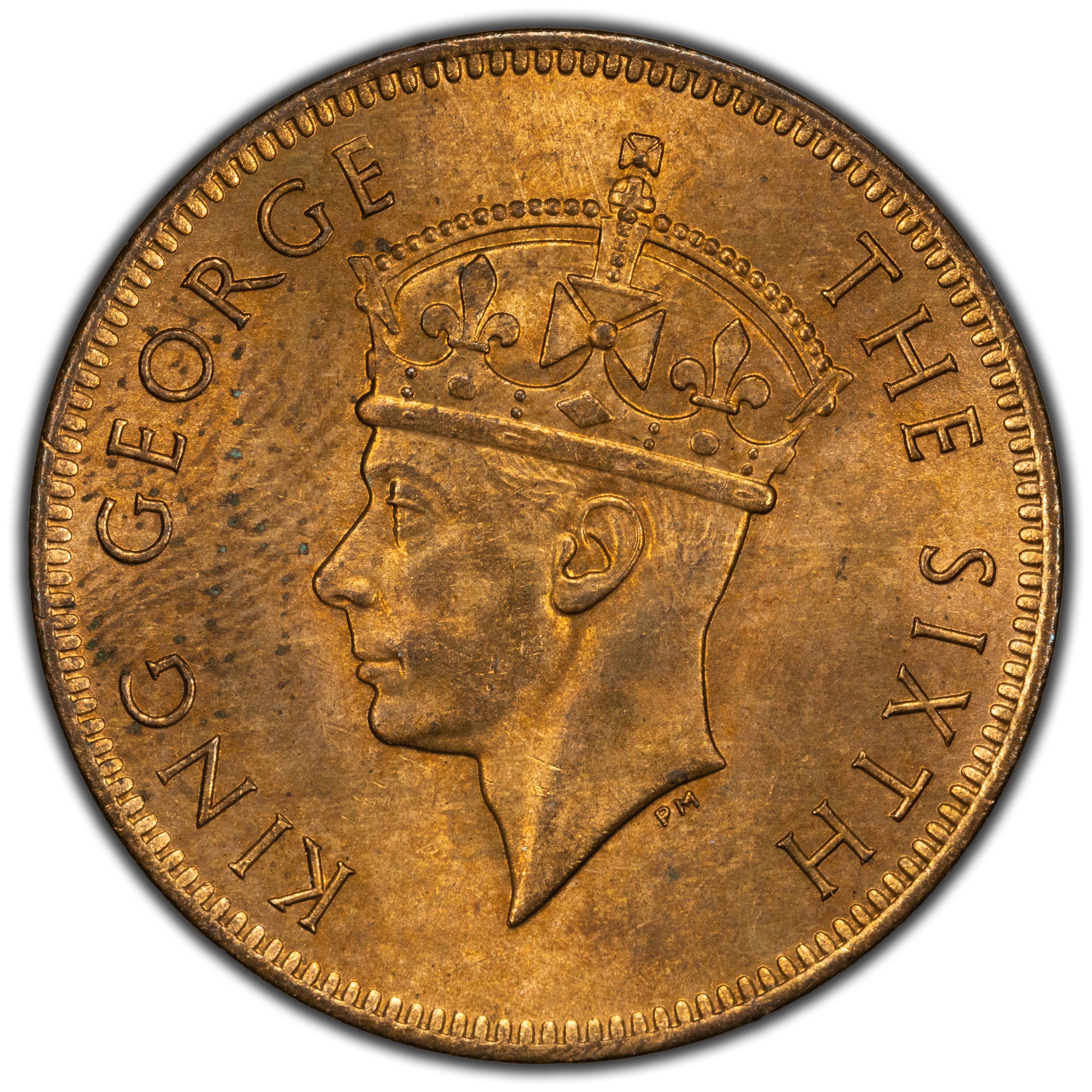 Seychelles 1948 2 Cents Coin KM #6 - UNC+ - The Toronto Coin Shop