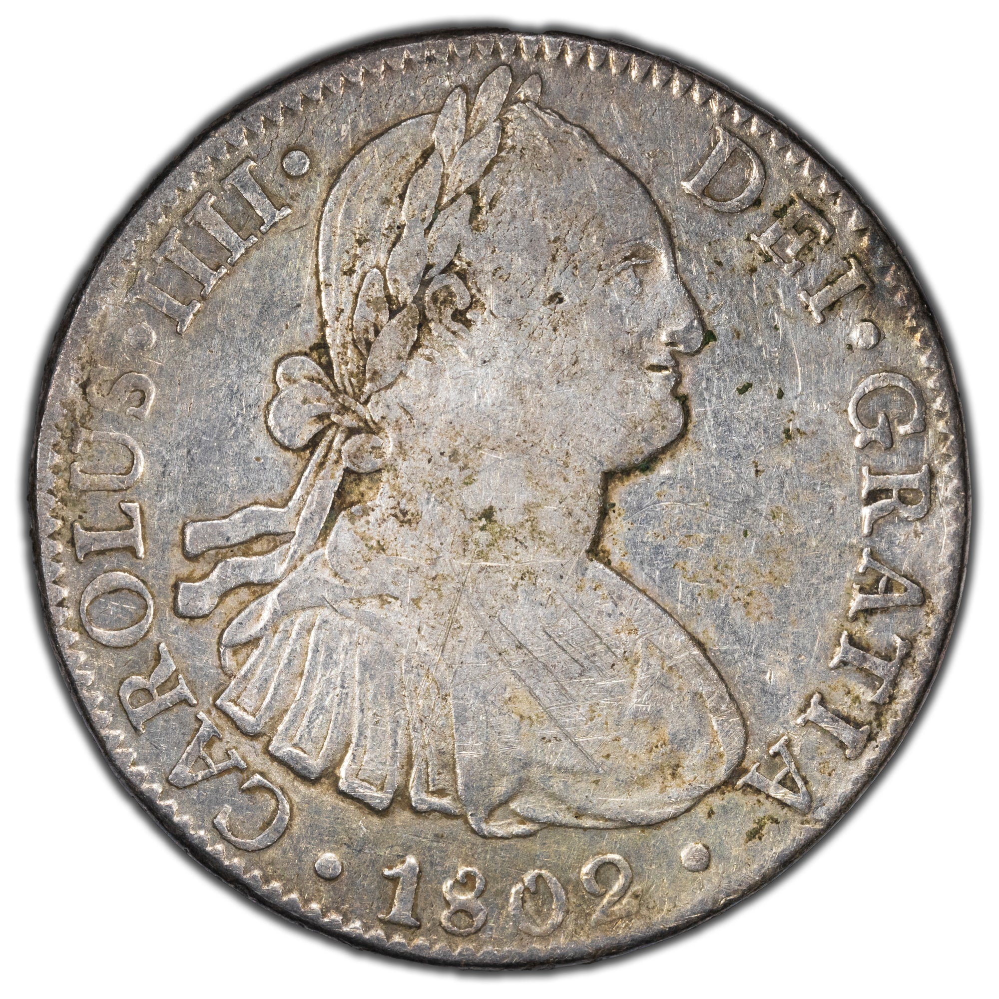 Mexico 1802 Mo-FT 8 Reales Silver Coin KM #109 - The Toronto Coin Shop